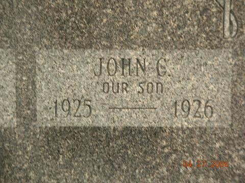 Hack Cemetery in Johnsburgh: Cleveland, John